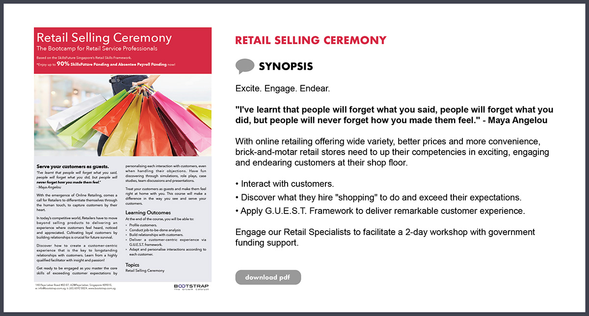 Retail Selling Ceremony - Bootstrap